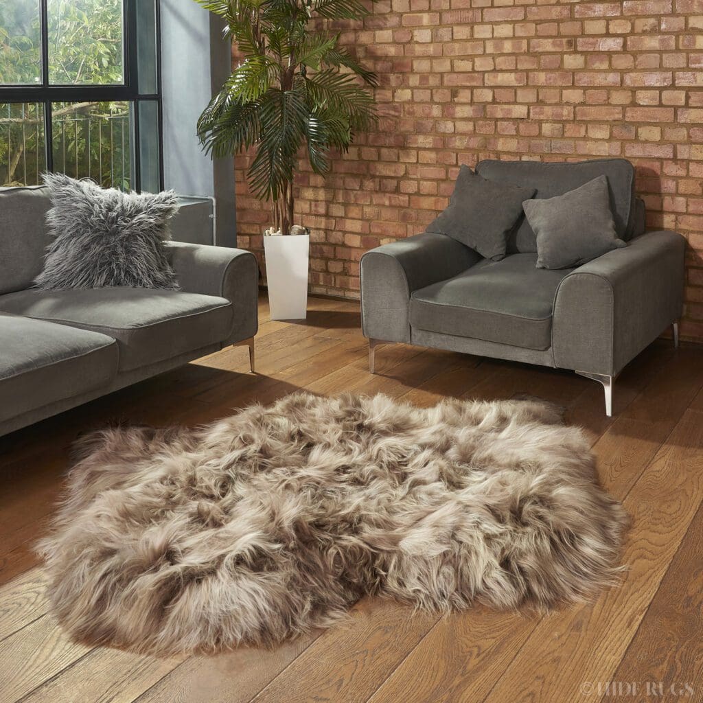 Sheepskin Rug Quad Vole - Hide Rugs