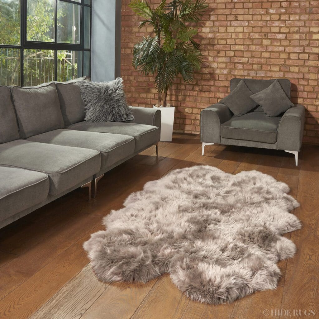 Sheepskin Rug Quad Vole - Hide Rugs