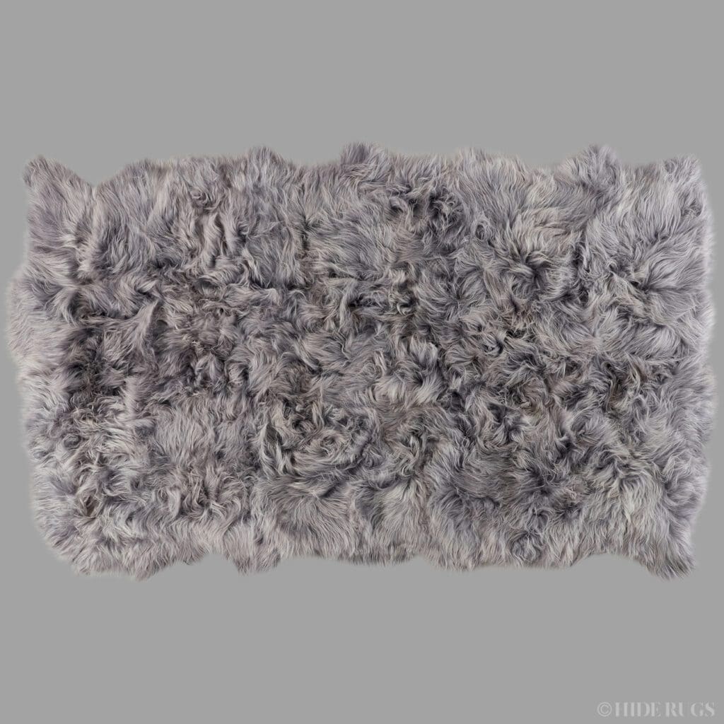 Icelandic Sheepskin Rug 12 Skin Grey - Hide Rugs