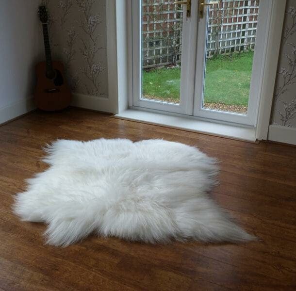 Icelandic Sheepskin Rug 2 Skin Ivory - Hide Rugs