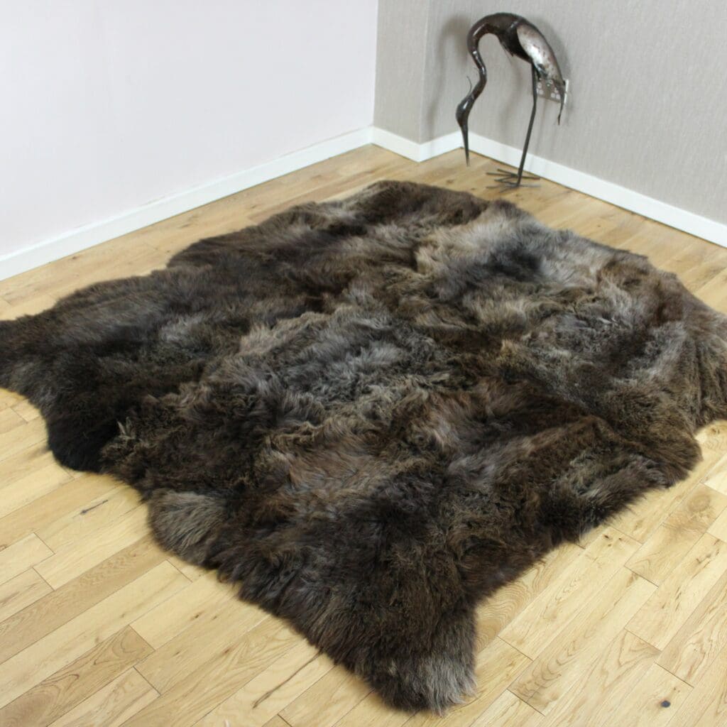 Sheepskin Rug Double Grey - Hide Rugs