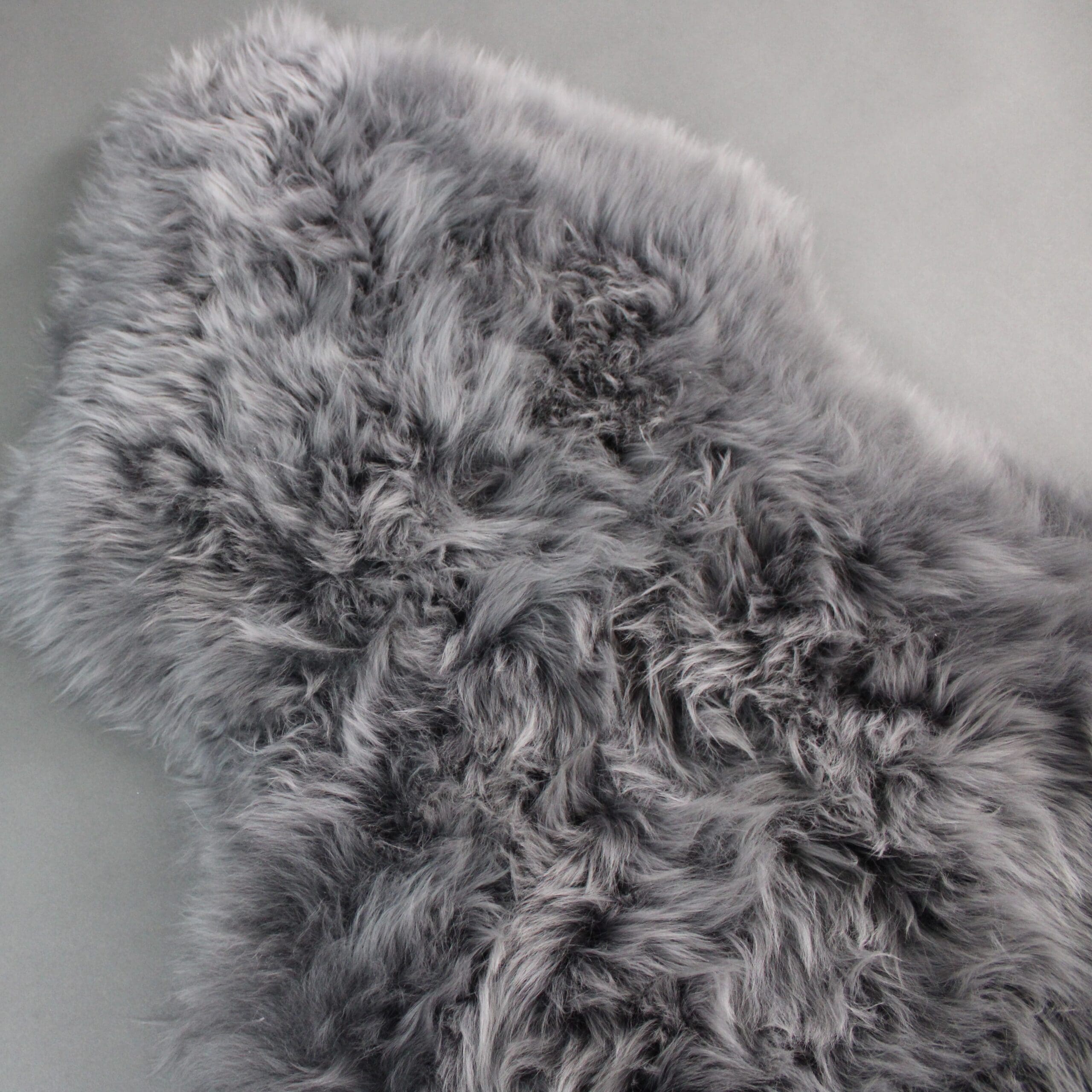 Grey Sheepskin Rugs - Pack of 2 Soft Wool Hides UK