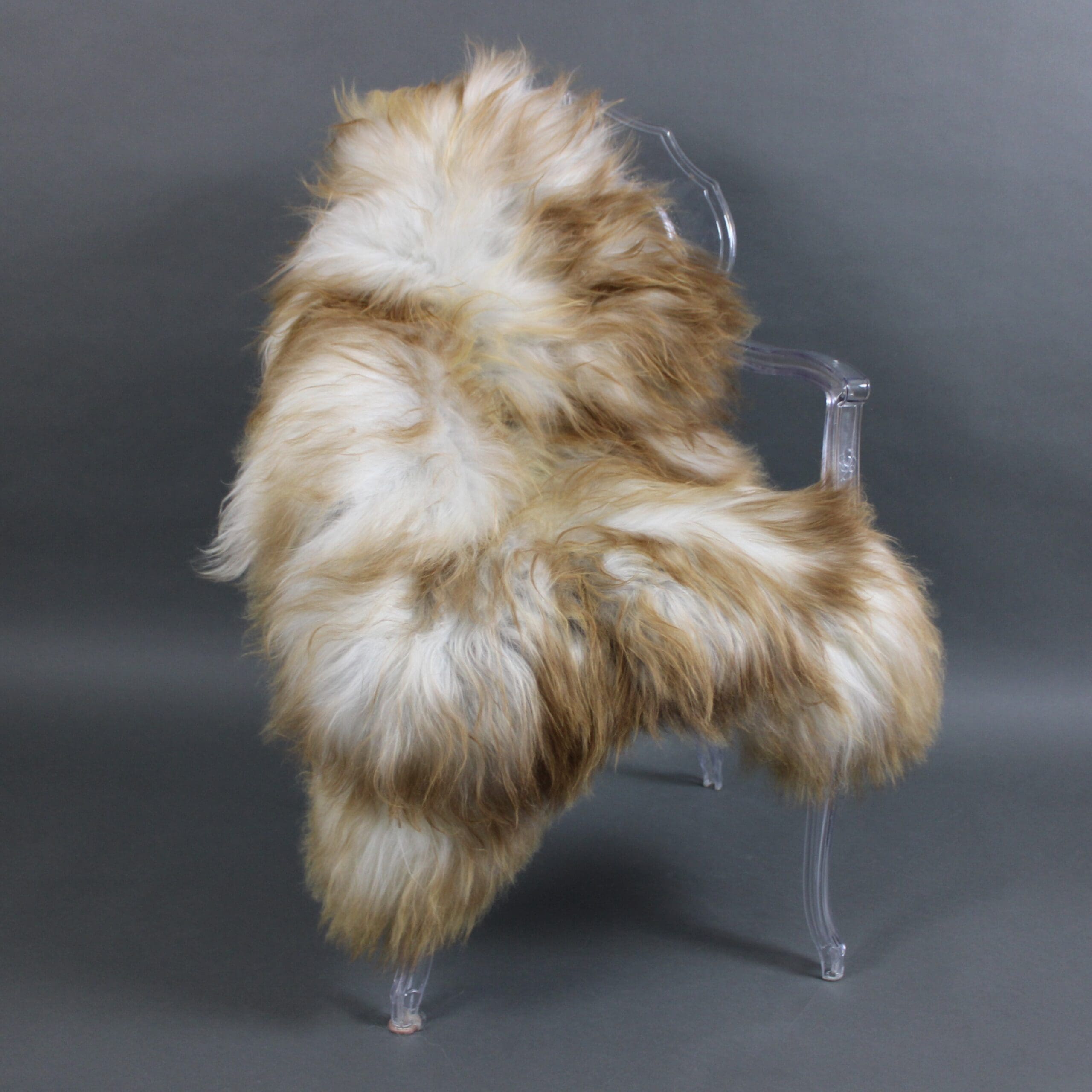 Natural Rusty Grey Icelandic Sheepskin Rug INRG15 - Hide Rugs