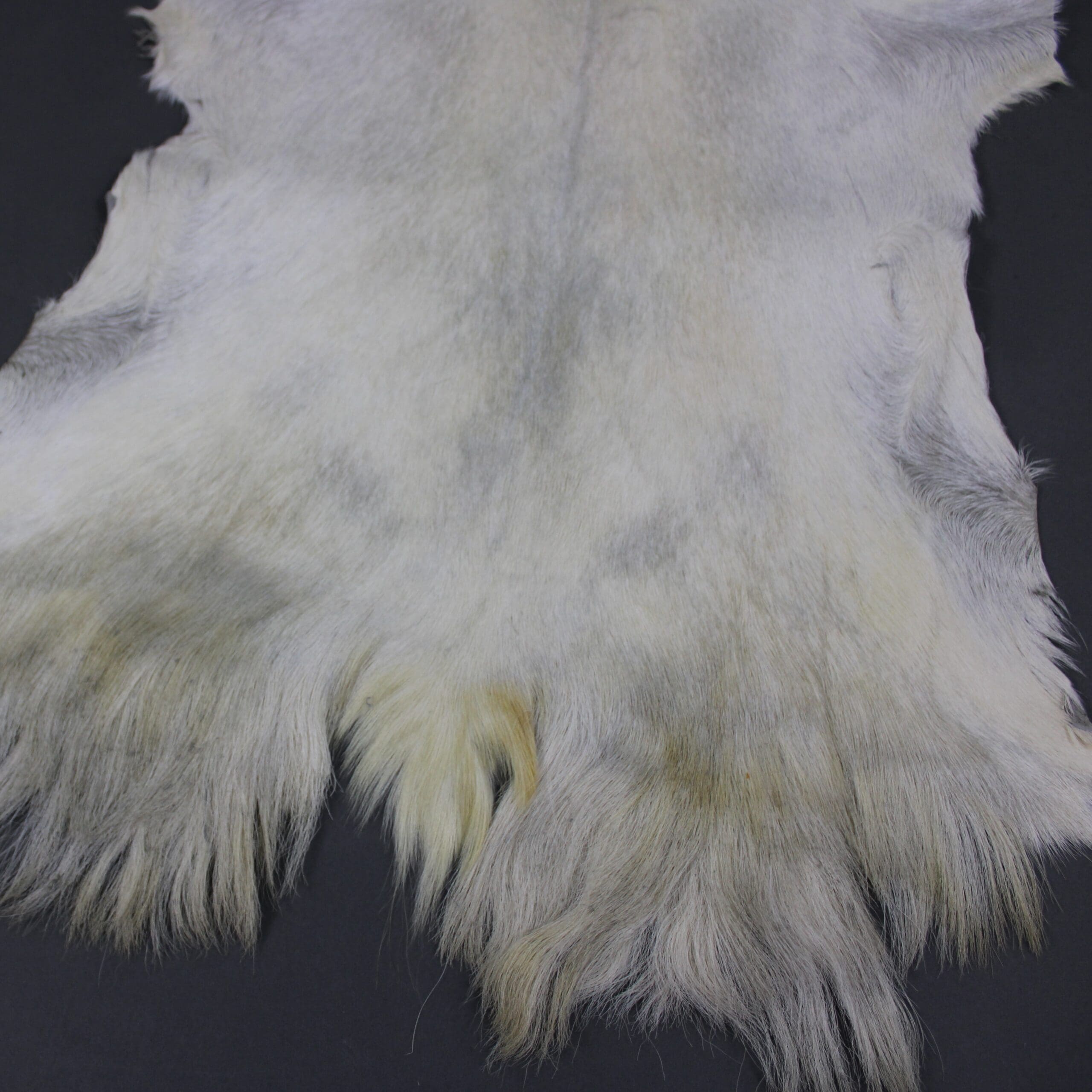Small Goatskin Rug - Natural Brown and Cream Hide Rug